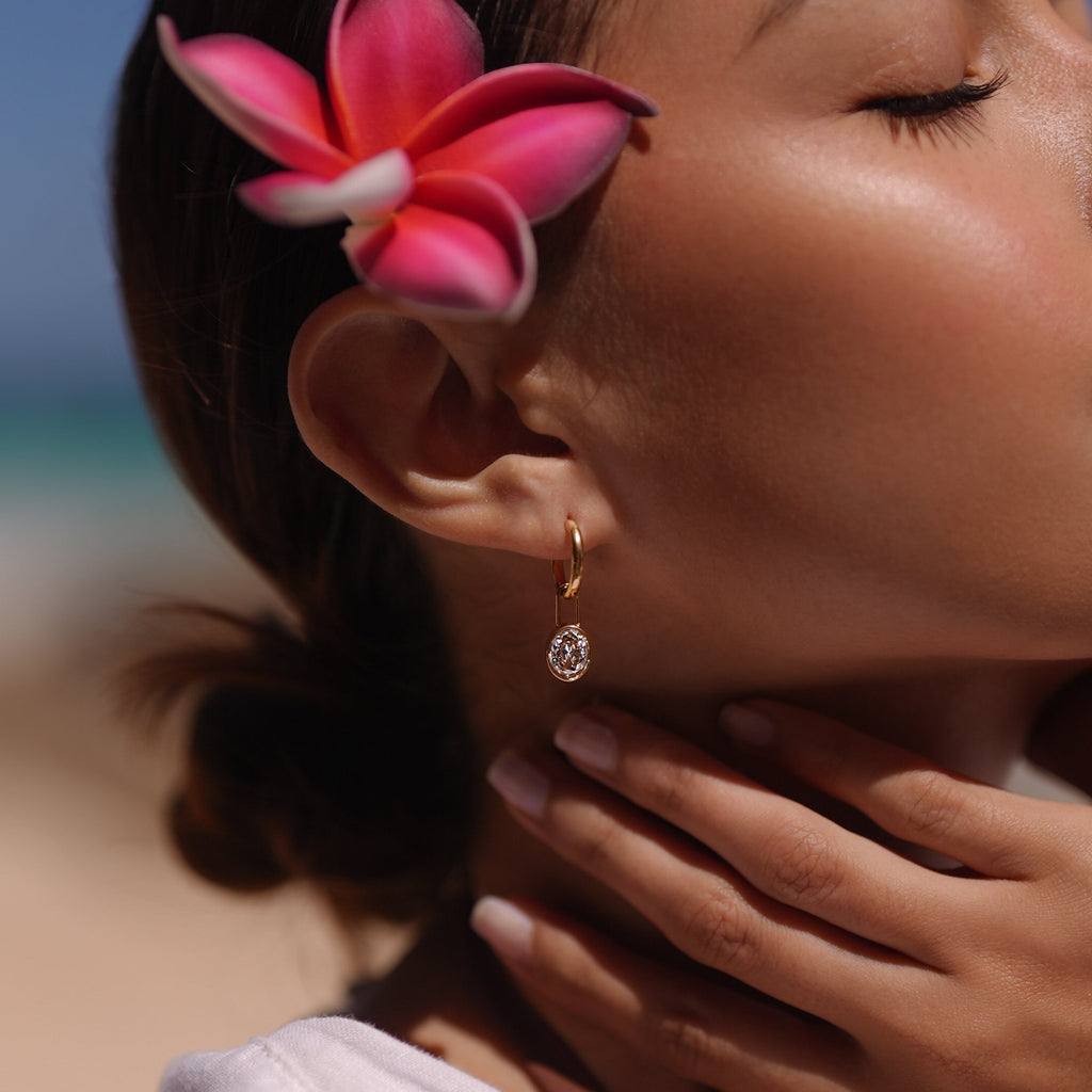 Diamond Lock Earrings – Louise Carter