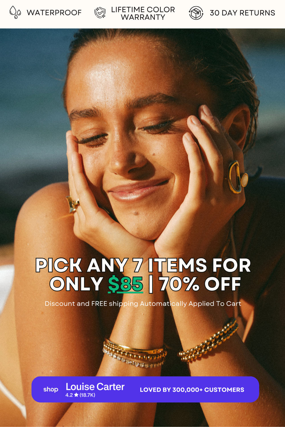 7 for $85 WaterProof Jewelry Bundle – Louise Carter