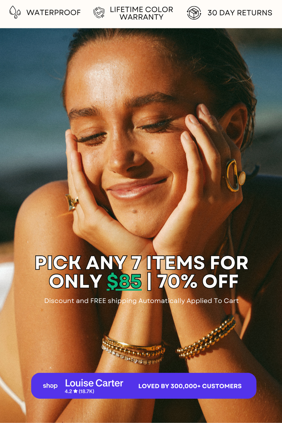 7 for $85 WaterProof Jewelry Bundle – Louise Carter